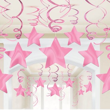 New Pink Coloured Decorations | Online Party Store
